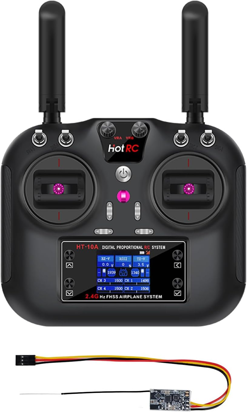 Amazon.com: Yahboom 2.4GHz 10-Channel RC Transmitter Receiver FHSS ...
