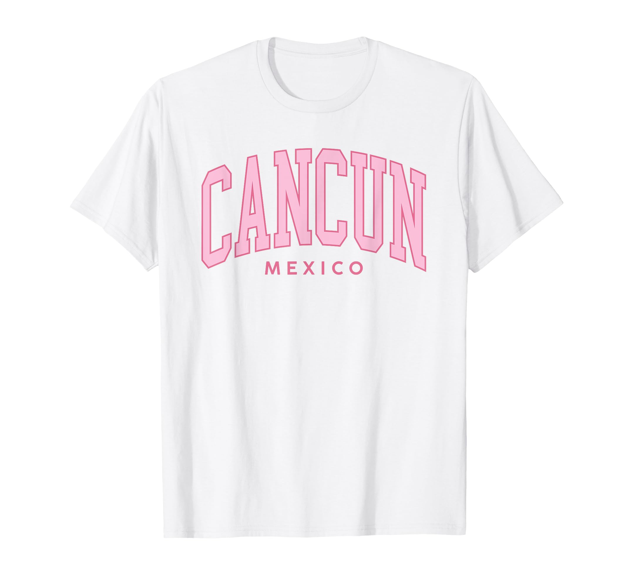 Amazon.com: Cancun Mexico Cruise retro pink preppy throwback womens T ...