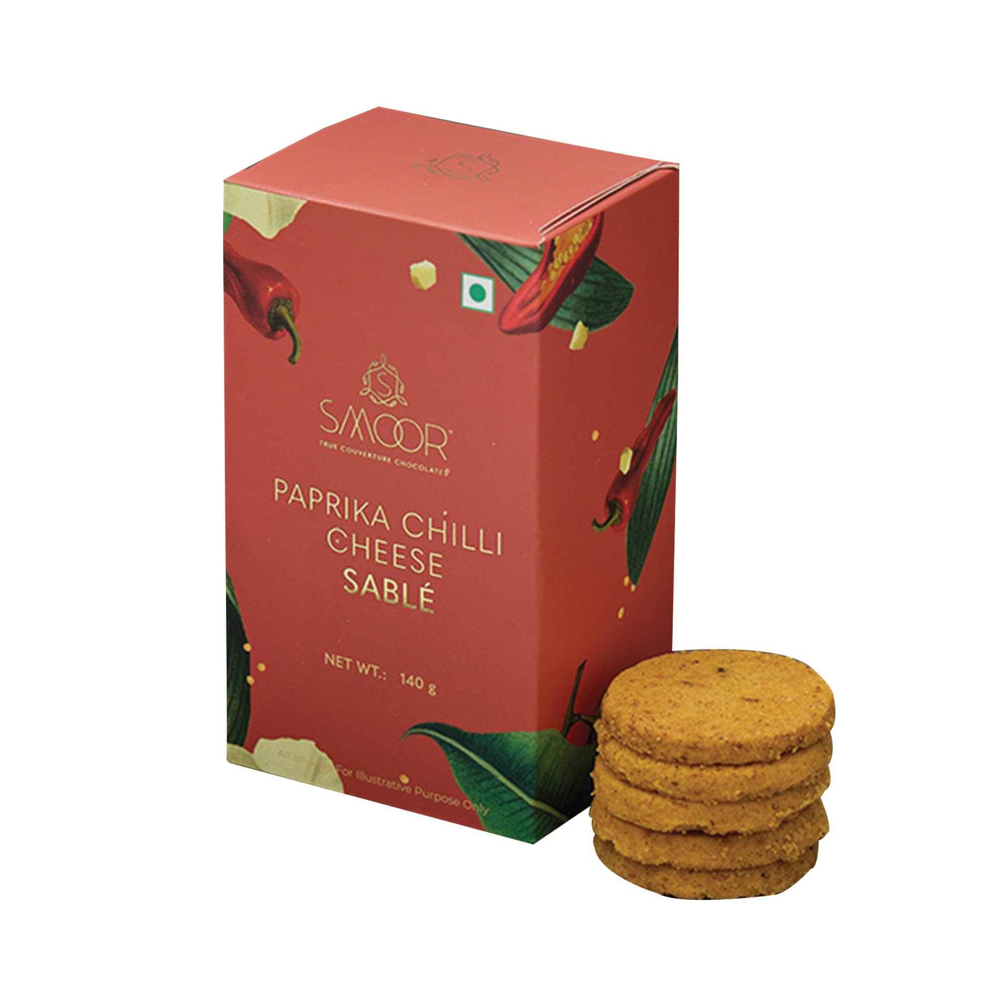 SMOOR Premium Paprika Cheese Chilli Sablé Cookies | Savory French ...