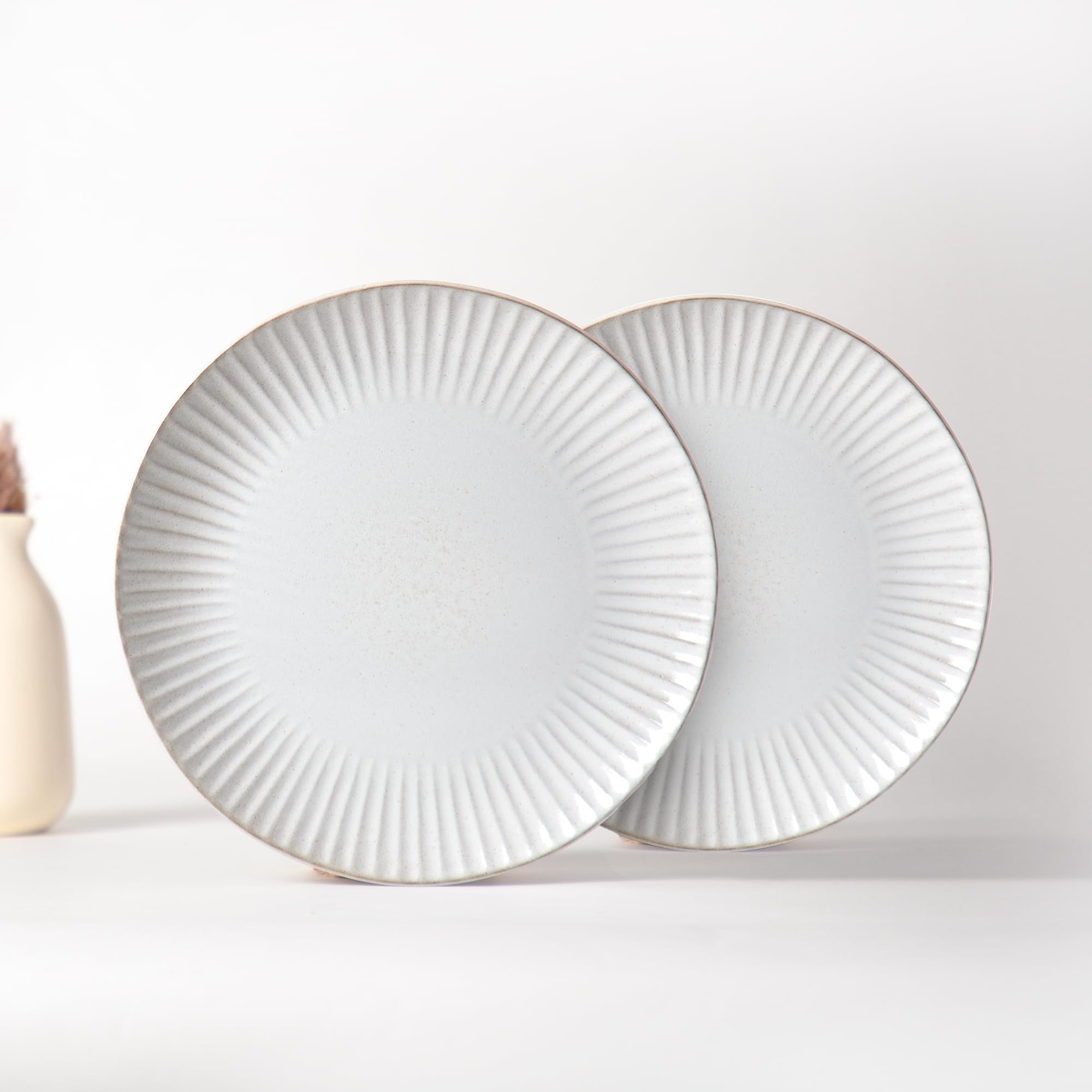 Buy Anko Sable Stoneware Dinner Plate - Set of 4 | Light-weight daily ...