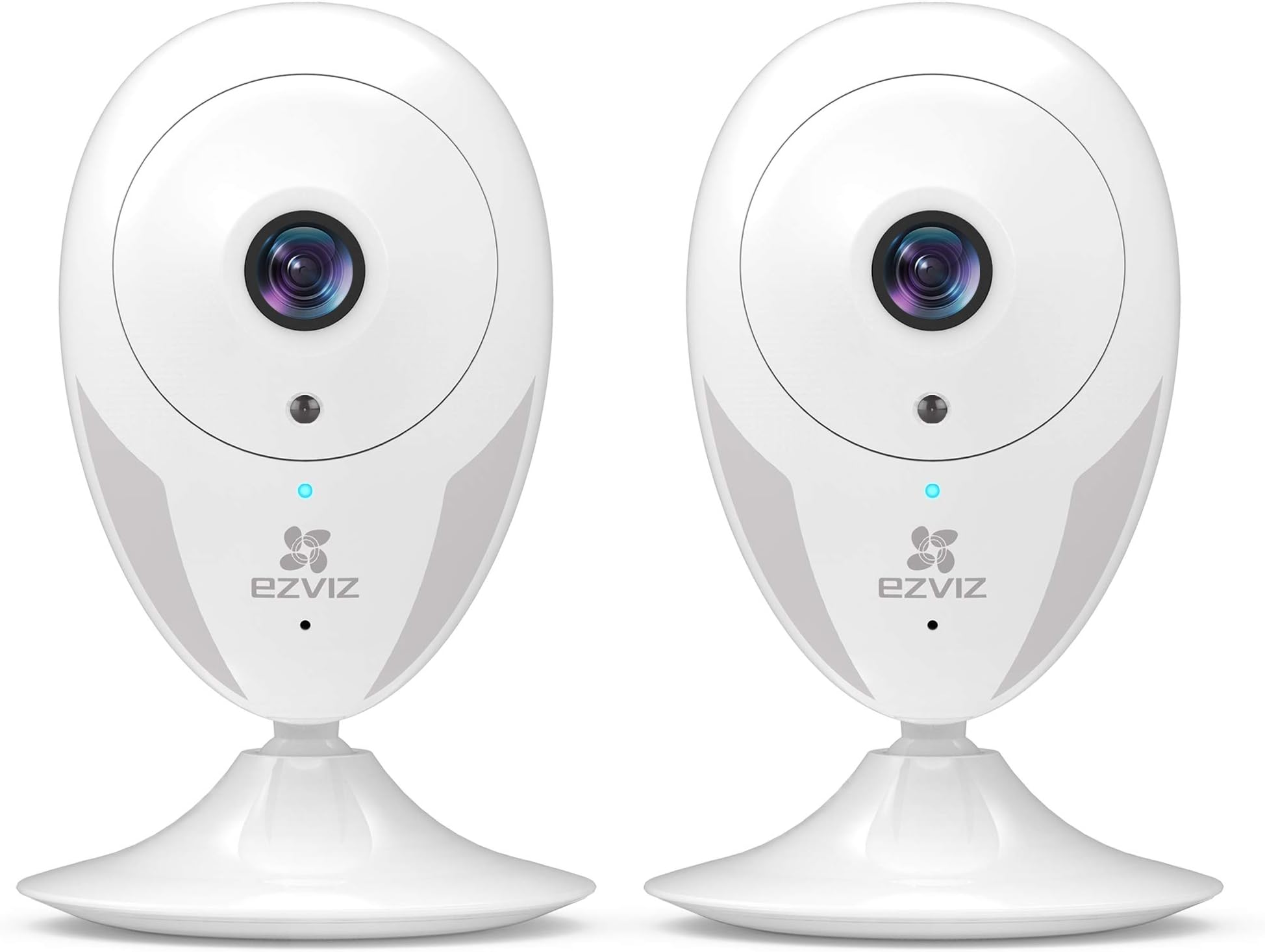 EZVIZ C1C 2 Pack Mini Home Security Camera Indoor, 1080P Wifi Camera ...