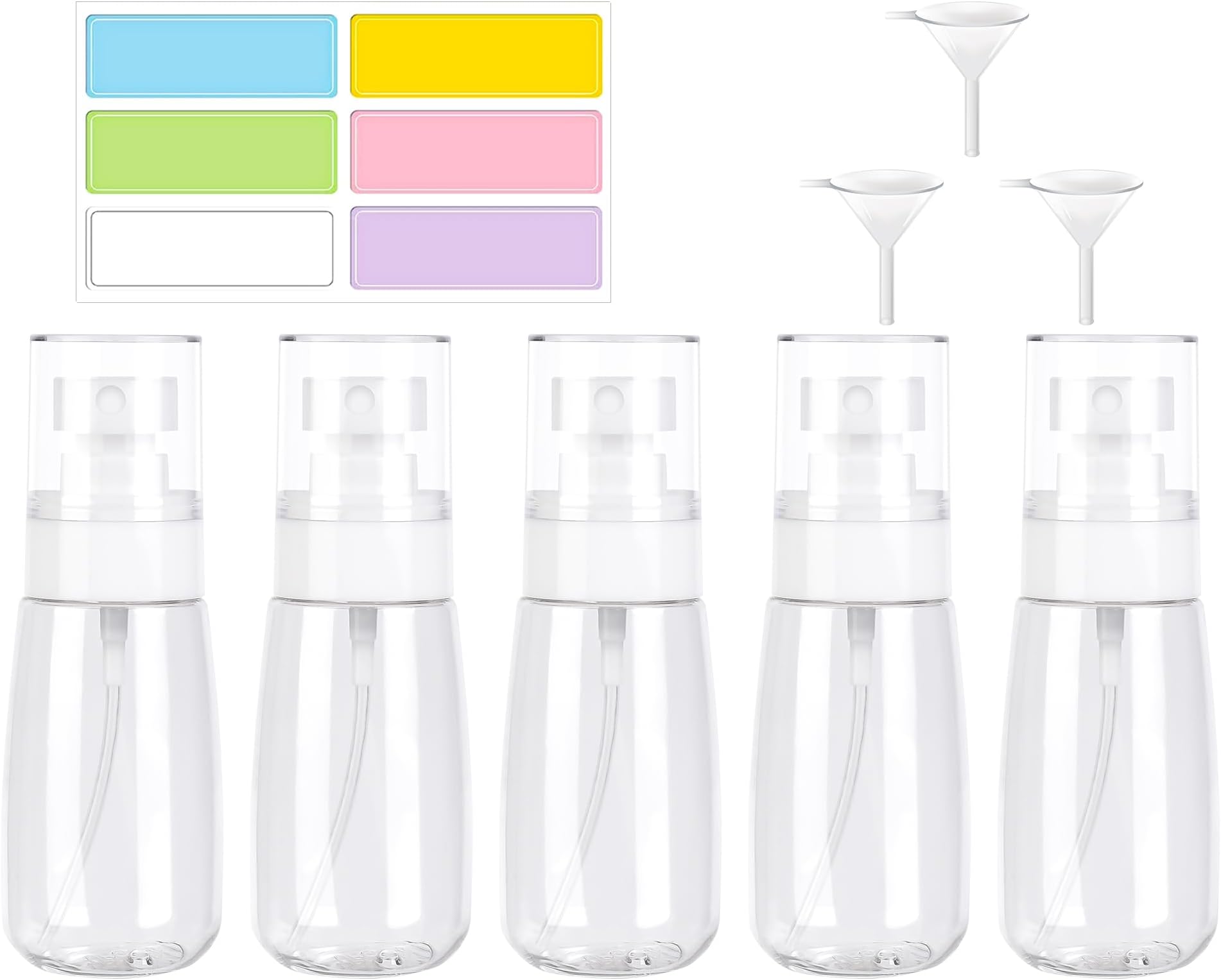 Amazon.com: Ameene Fine Mist Small Spray Bottles 5 Packs 2oz/60ml ...