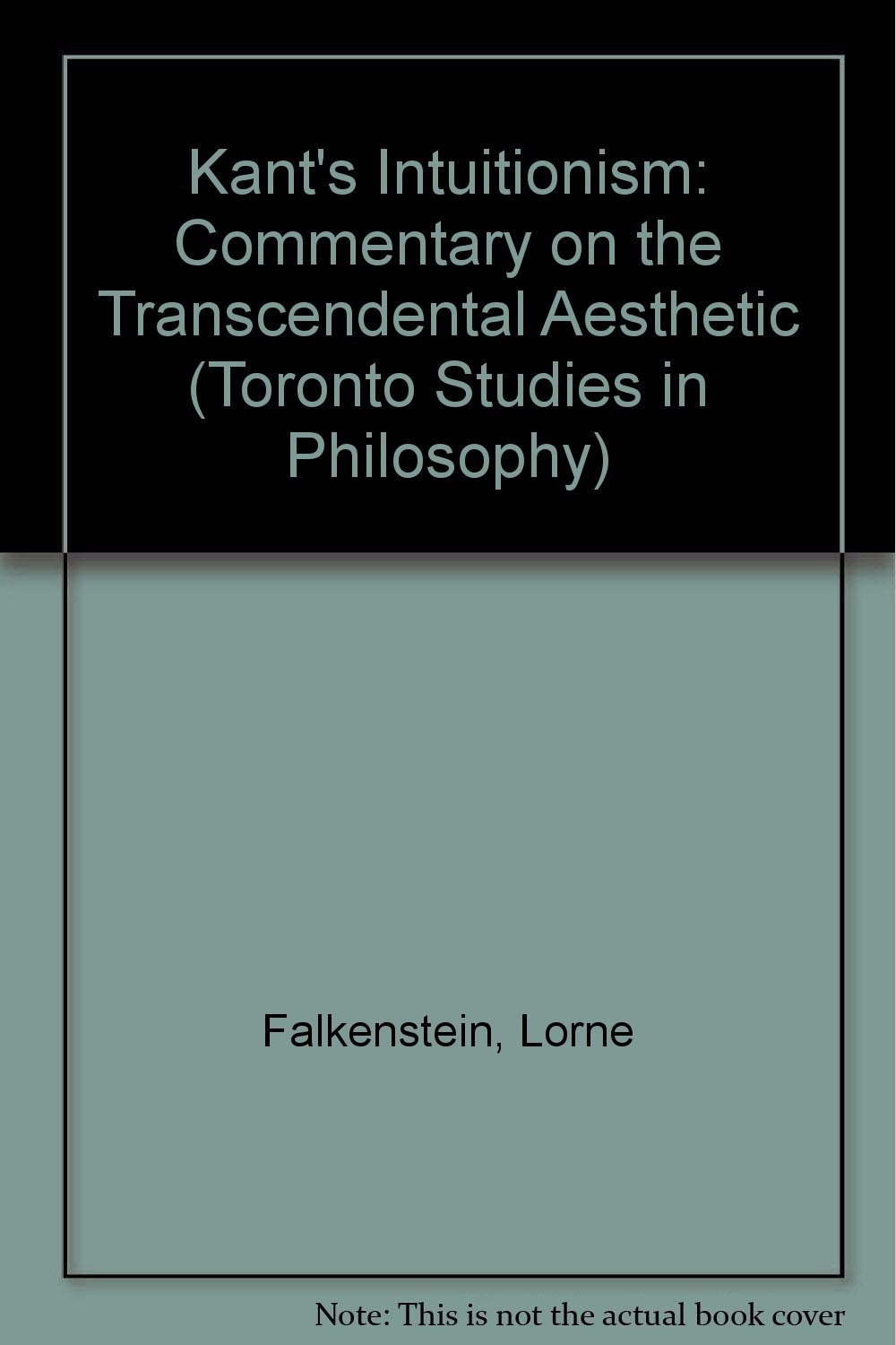 Kant's Intuitionism: A Commentary on the Transcendental Aesthetic ...