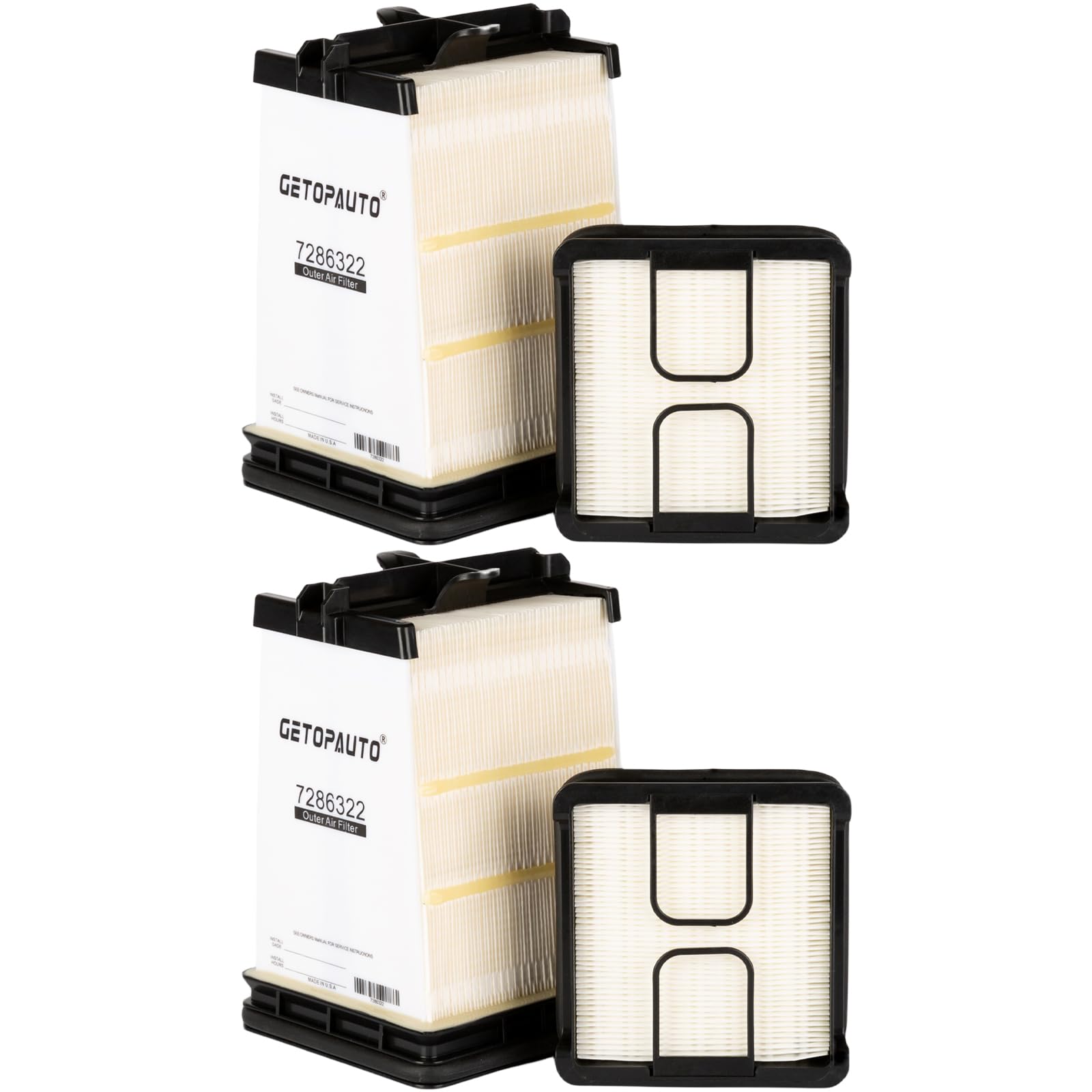 Amazon.com: GETOPAUTO 7221934 & 7286322（7221933） Inner & Outer Air ...