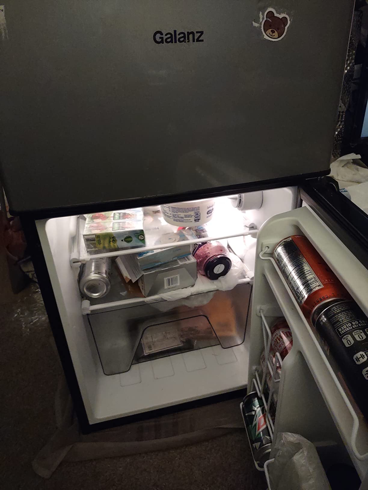 $35/mo - Finance KRIB BLING Mini Fridge with Freezer on Top, 3.5 Cu.Ft ...