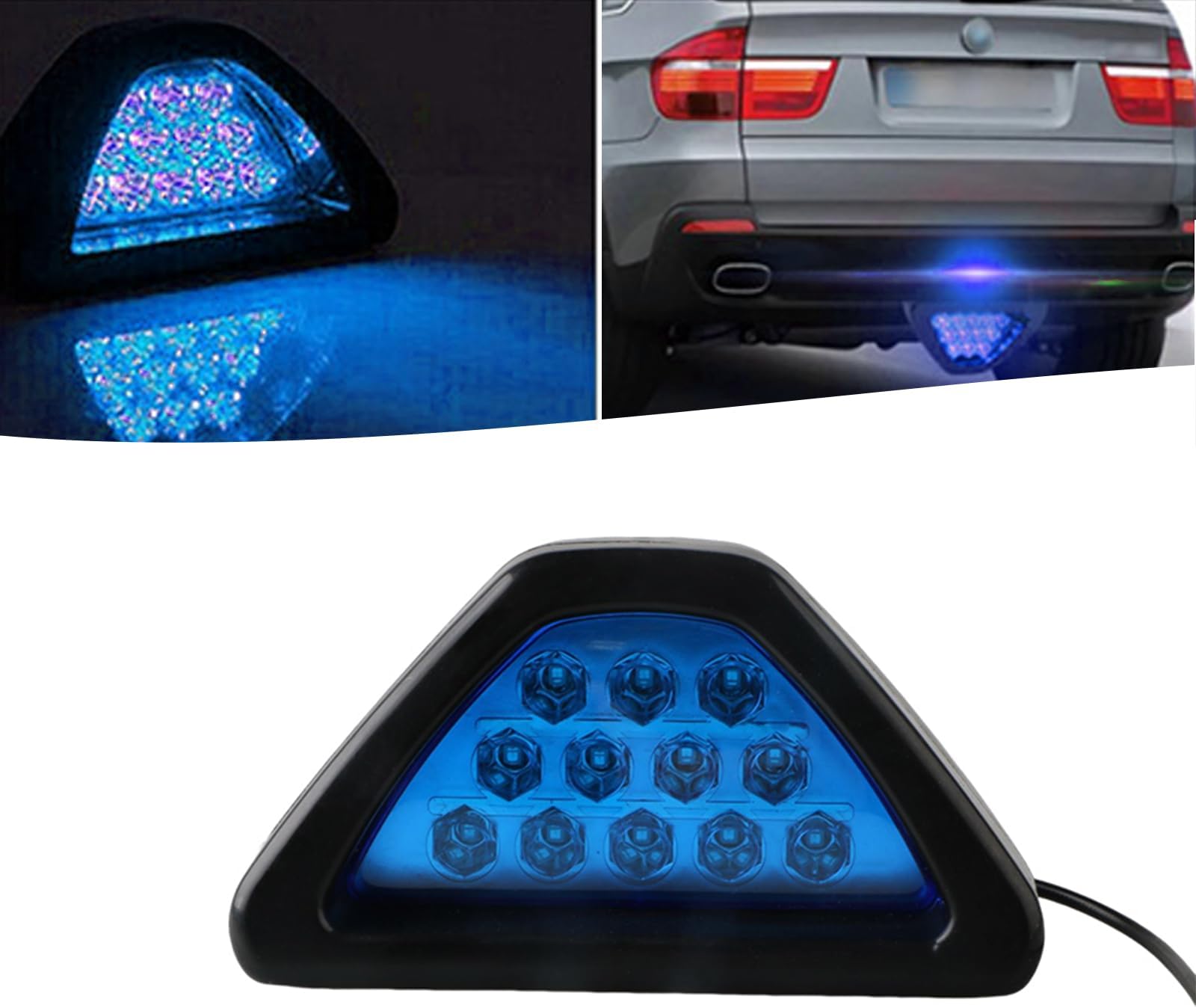 Amazon.com: Fogfar 1 PC LED Brake Lights, F1 Triangular Rear Fog Lights ...