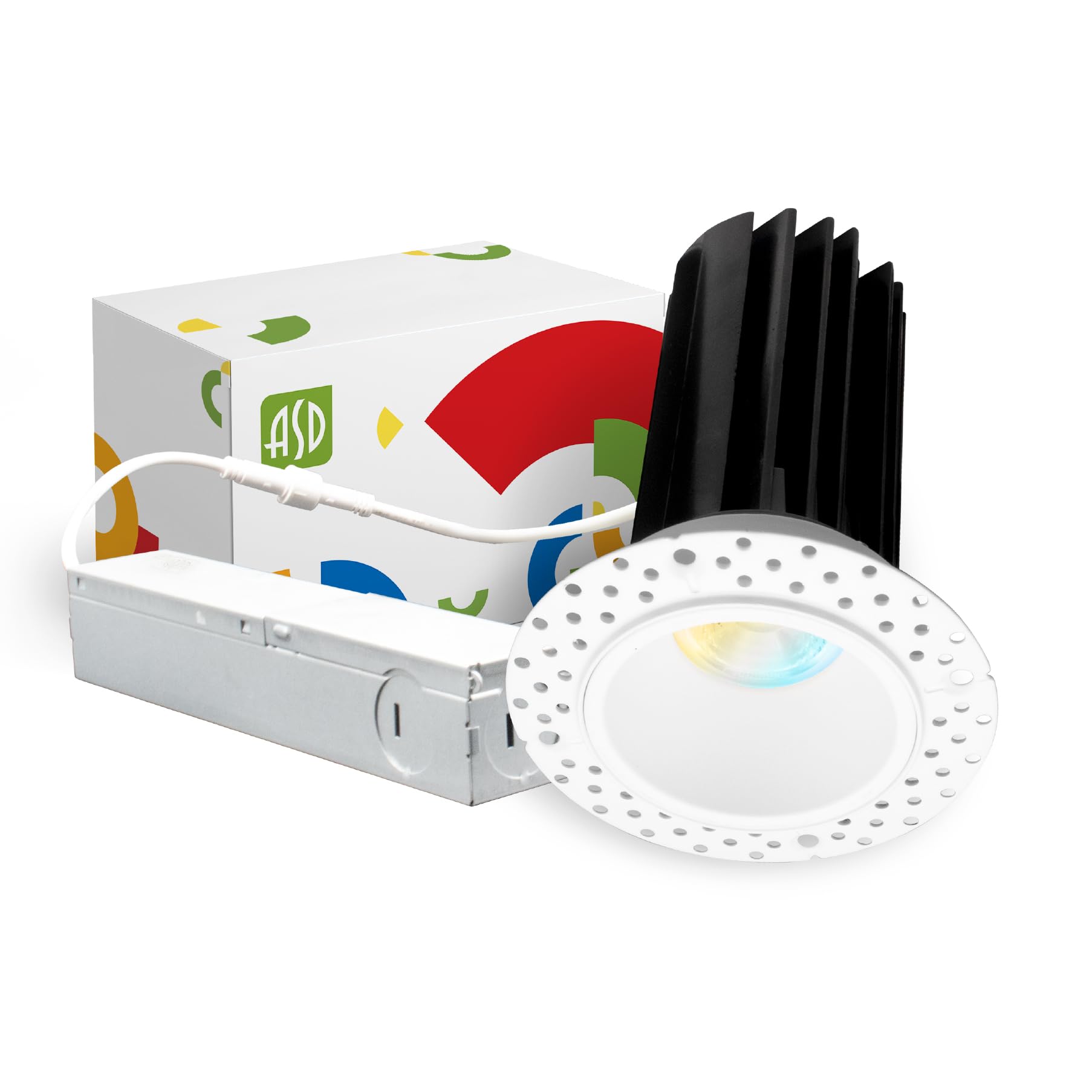 ASD Trimless 2 Inch LED Recessed Lighting, 15W 120-277V Commercial LED ...