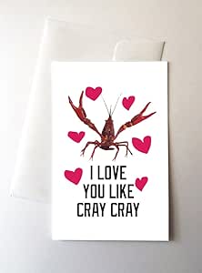 Amazon.com : 2 Pack - Cray Fish I Love You Like Cray Cray Dat Shit Cray ...