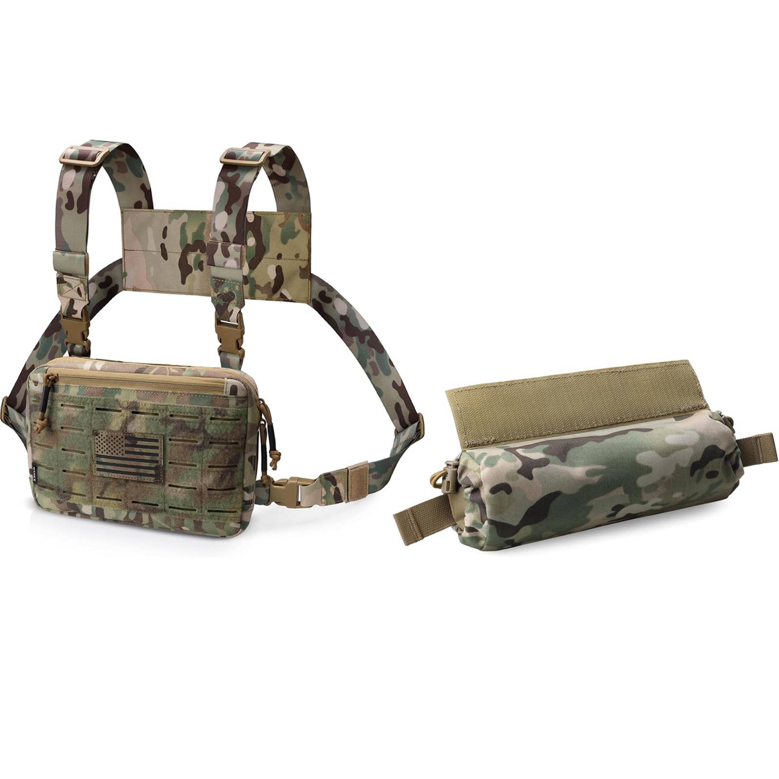 Amazon.com : WYNEX Tactical Chest Rig Bag of Laser Cut Design, Tactical ...