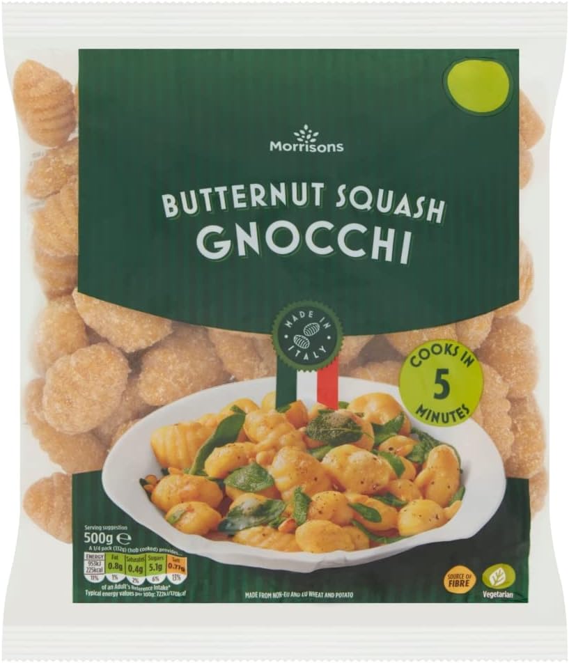 Morrisons Butternut Squash Gnocchi 500g : Amazon.co.uk: Grocery