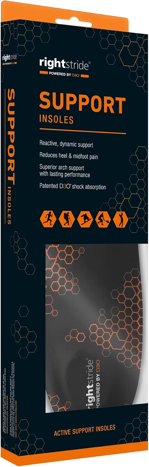 Rightstride D30 Support Full Length Insoles - Shock Absorbing Orthotics ...