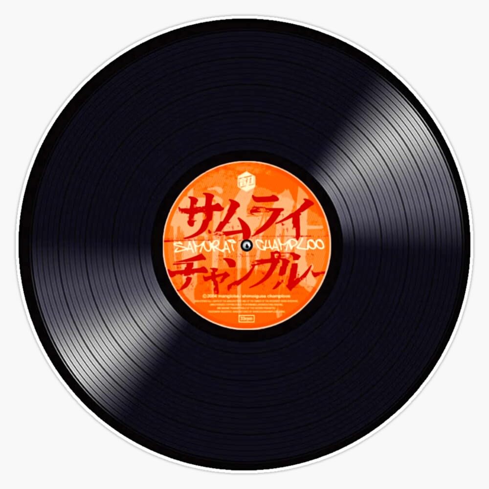 Amazon.com: Samurai Champloo Vinyl Disc Sticker Vinyl Waterproof ...