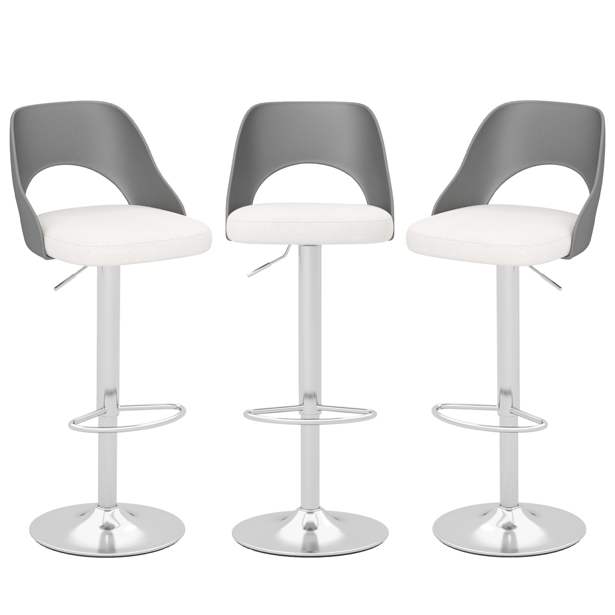 Amazon.com: HENGJIANYI Modern Barstools Set of 3, Height Adjustable ...