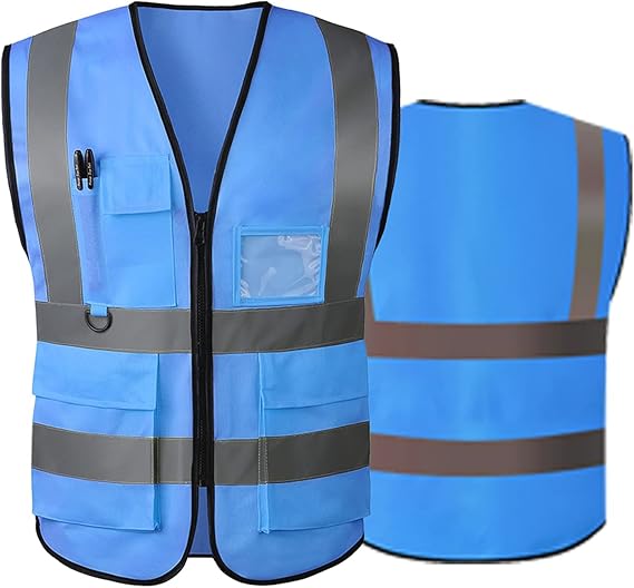 Amazon.com: Reflective Safety Vest for Women Men High Visibility ...