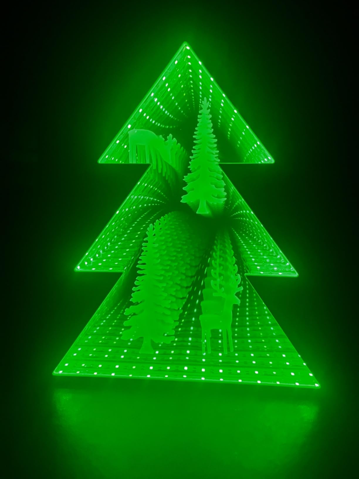 Global Gizmos Moon & Star Infinity Mirror Light, White, Pink & Blue ...