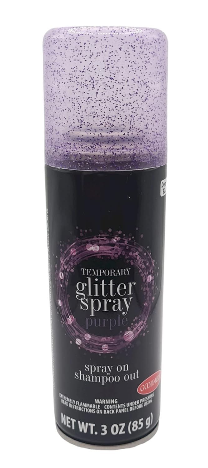 Amazon.com : Orchid Sparkle Purple Glitter Spray Temporary Hair Color 3 ...