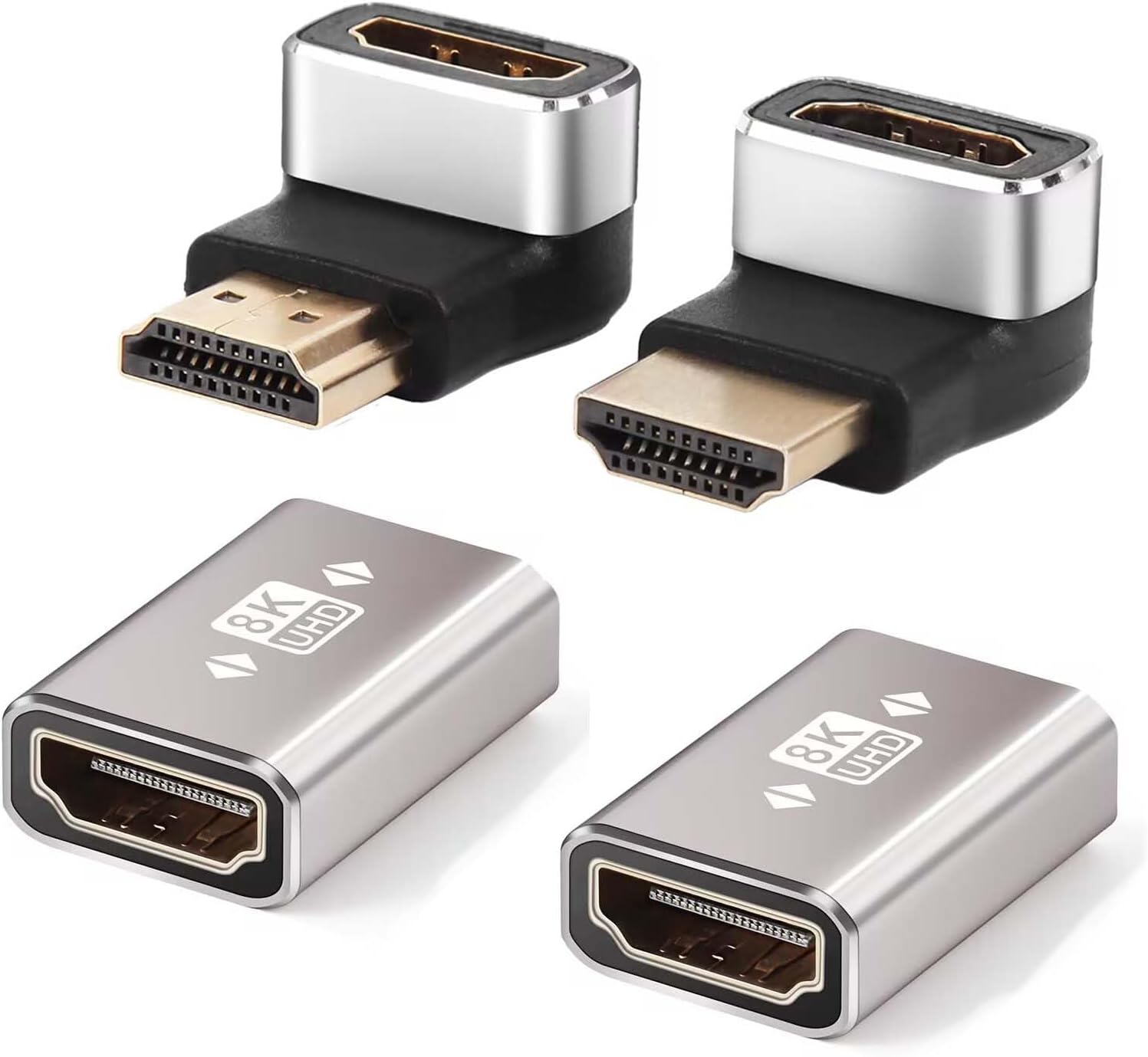 Amazon.com: HDMI Adapter 8K 4-Pack, HDMI Coupler Female to Female ...