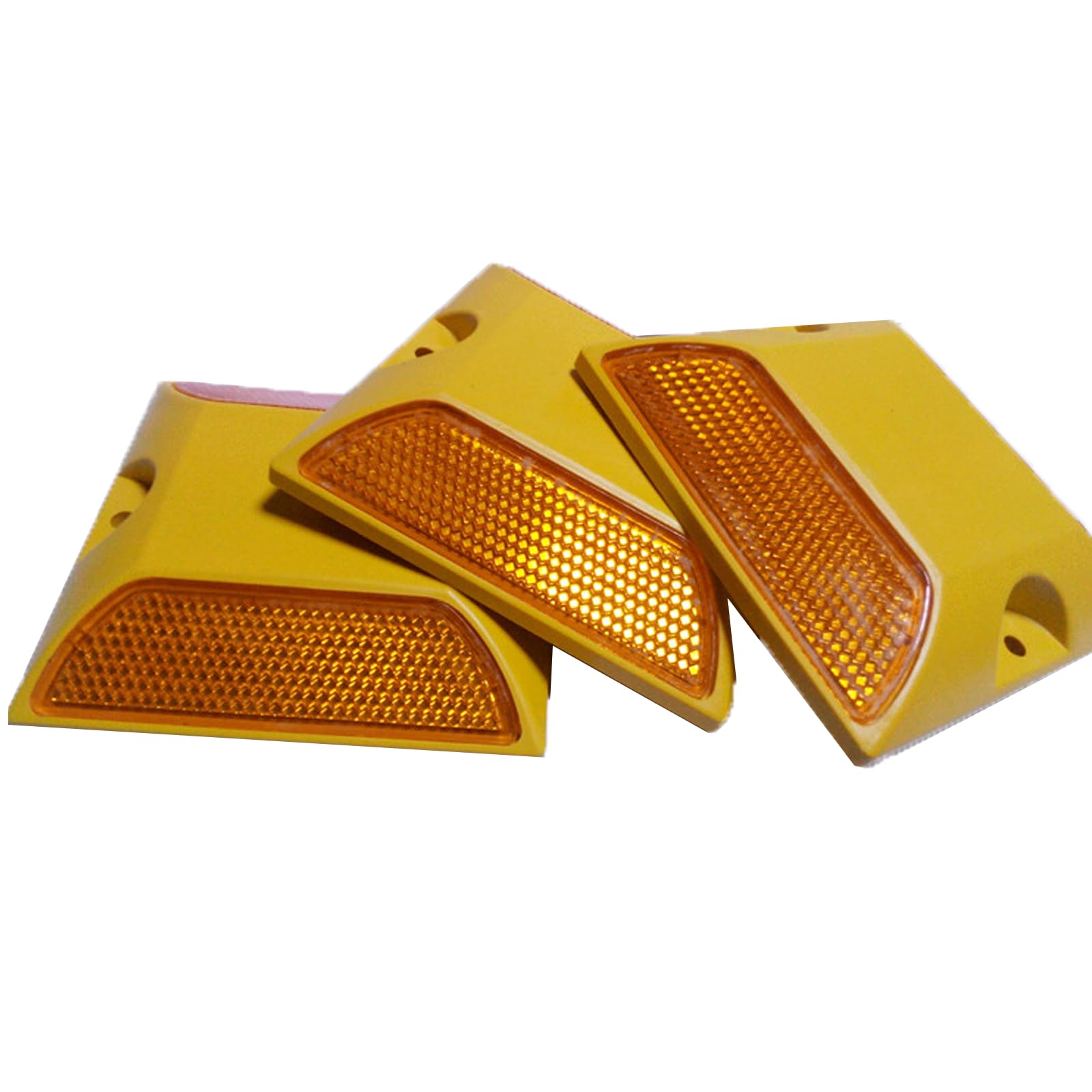 Snapklik.com : 10 Pcs Pavement Marker Road Reflectors,4 By 4 Inch ...
