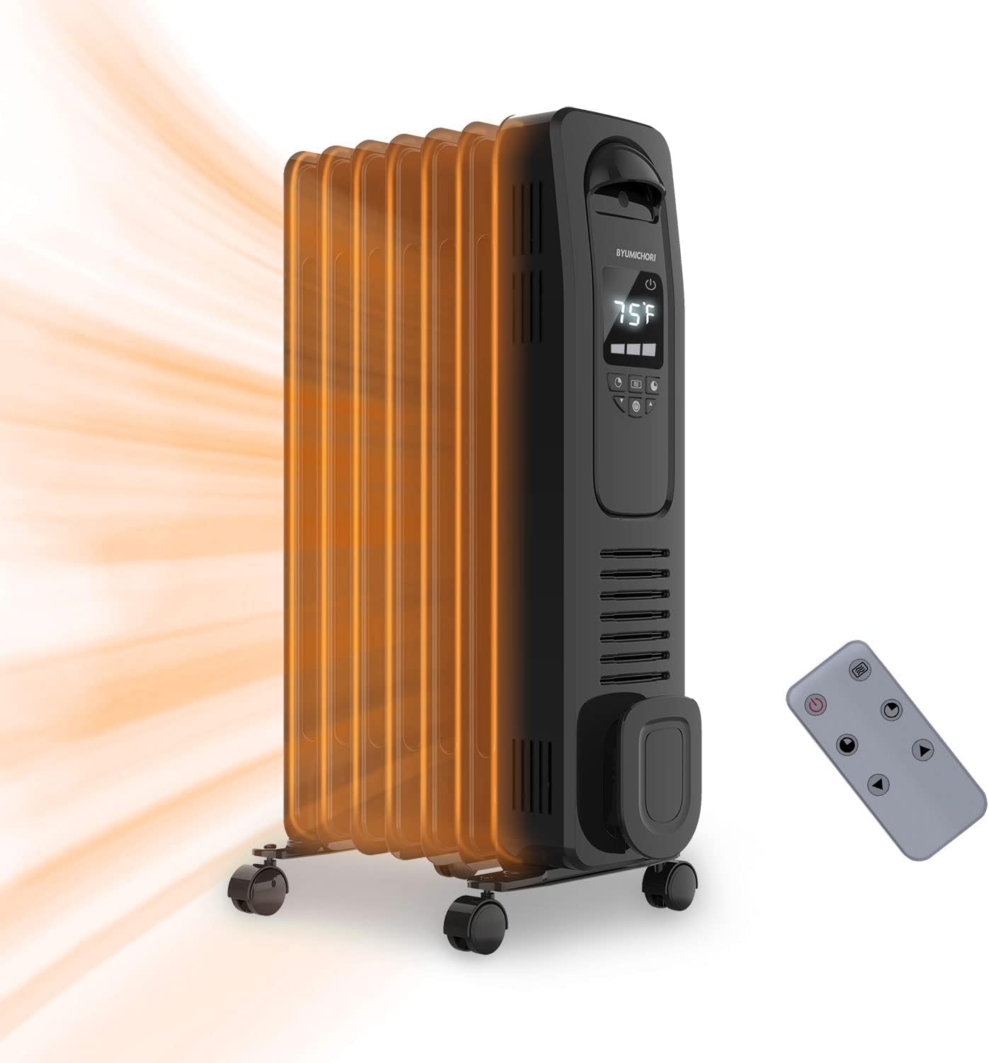 Buy Radiator Heater, Upgraded 1500W Electric Oil Filled Heater with ...