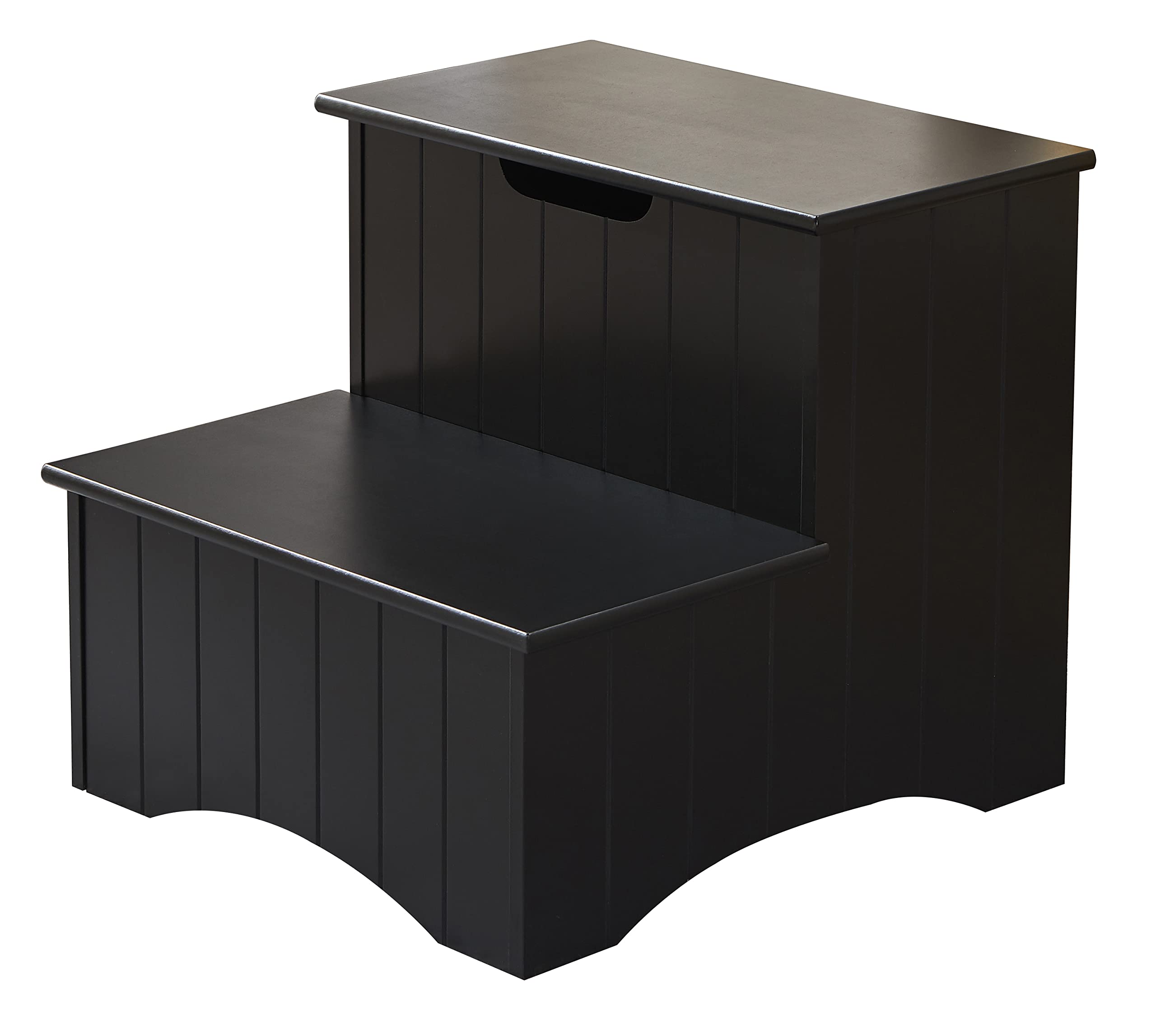 Amazon.com: KB Designs - 2 Step Wooden Step Stool with Hidden Storage ...