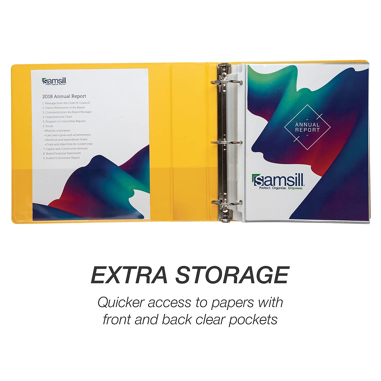 Snapklik.com : Samsill Economy 3 Ring Binder Organizer