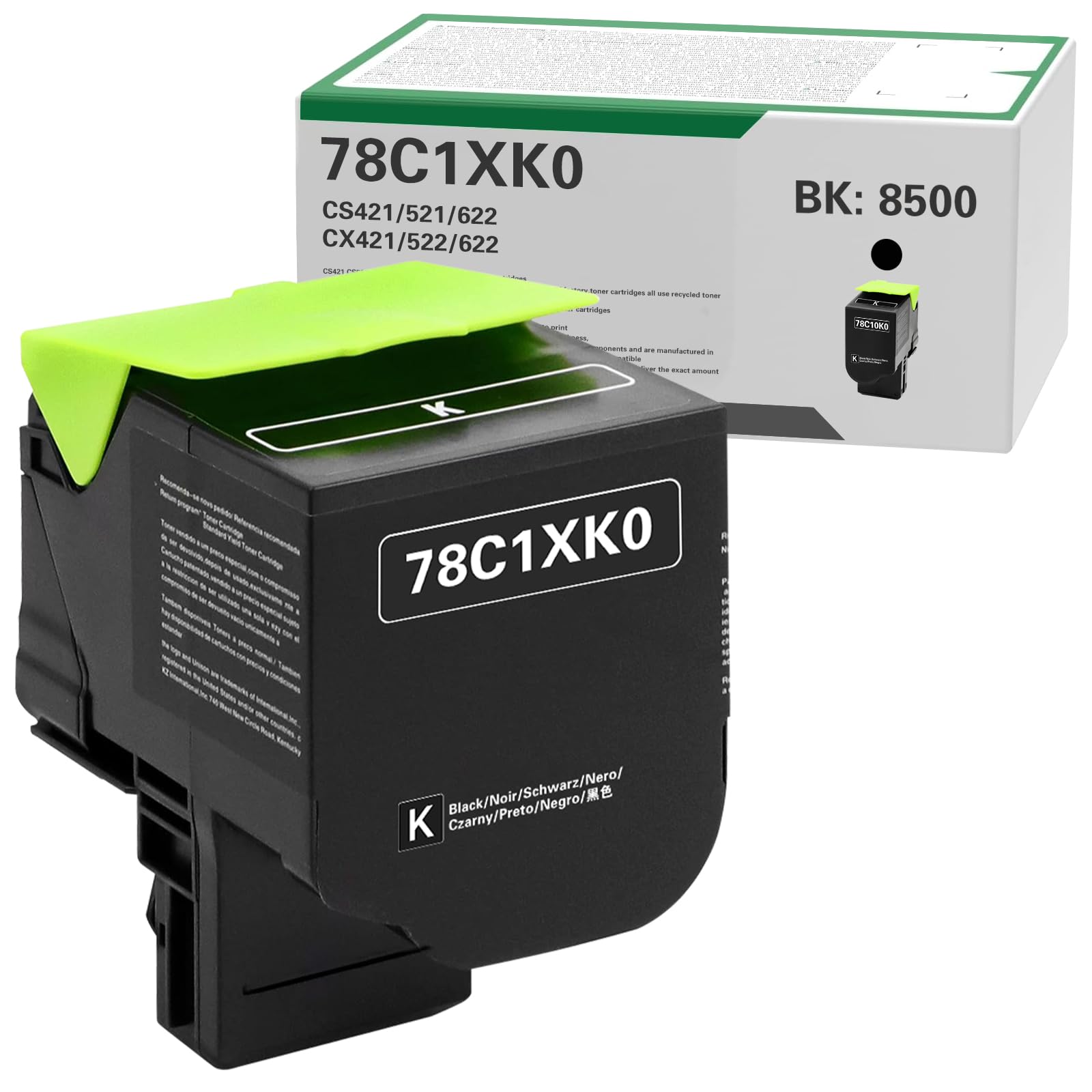 Amazon.com: 78C1XK0 Black Remanufactured Toner Cartridge Replacement ...