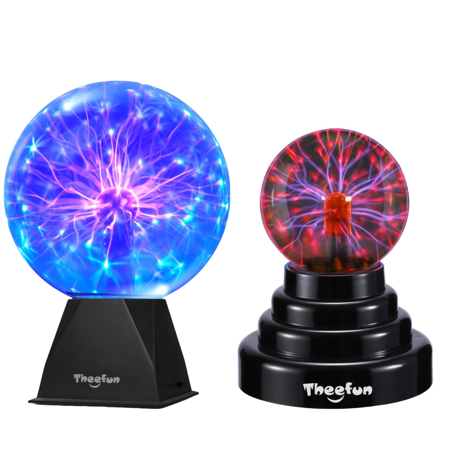 Theefun Plasma Ball 8 inch Blue + 3 inch Red - Amazon.com