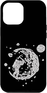 Amazon.com: iPhone 14 Plus Astronaut Mining I Space Sci Fi Crescent Moon Pickaxe Moon Case ...