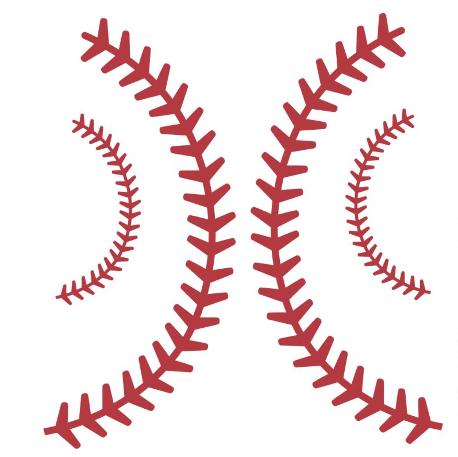 Amazon.com: Large Baseball Wall Decals Vinyl Baseball Stitches Decals ...