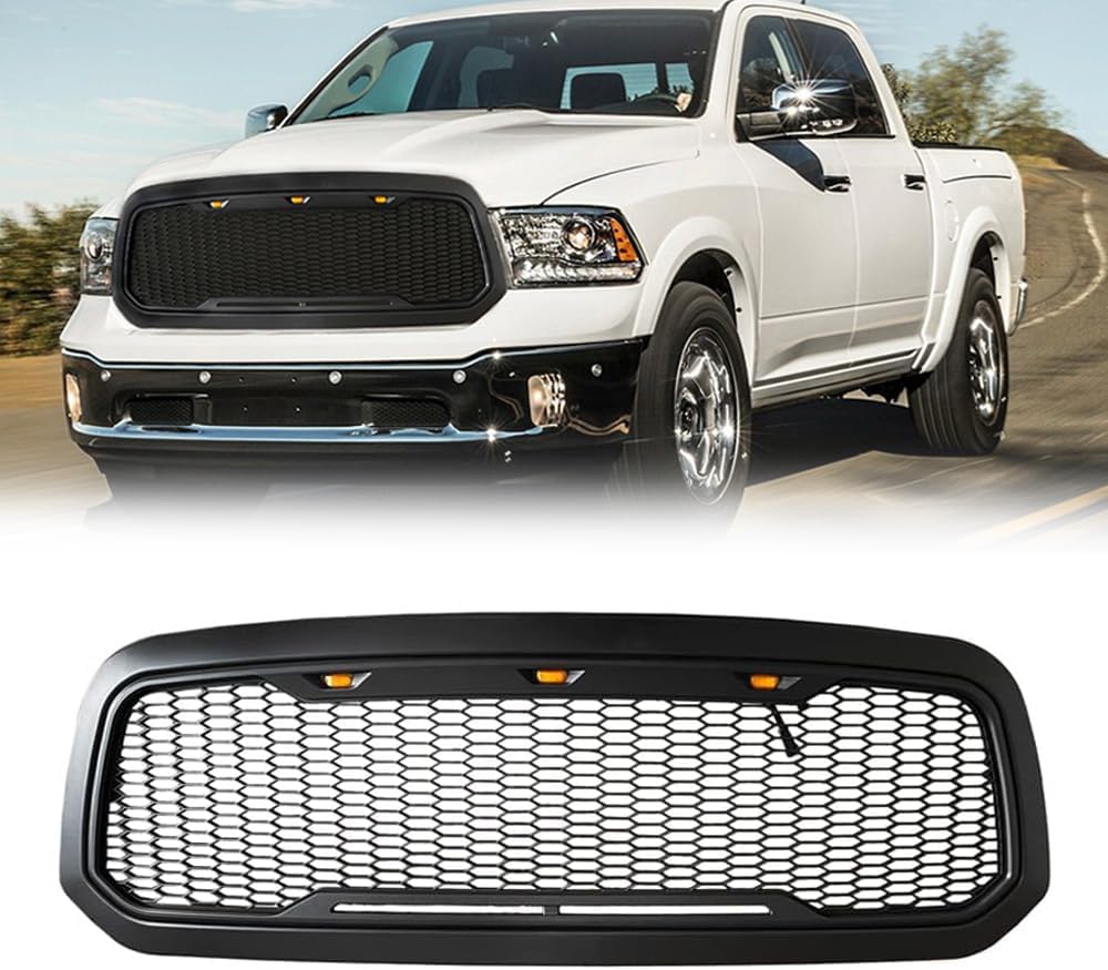 Amazon.com: Collect Light Matte Black Mesh Front Bumper Grille For 2013 ...