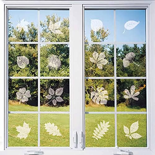 Amazon.com: 26 Pieces Window Clings, Leaves Anti Collision Window ...