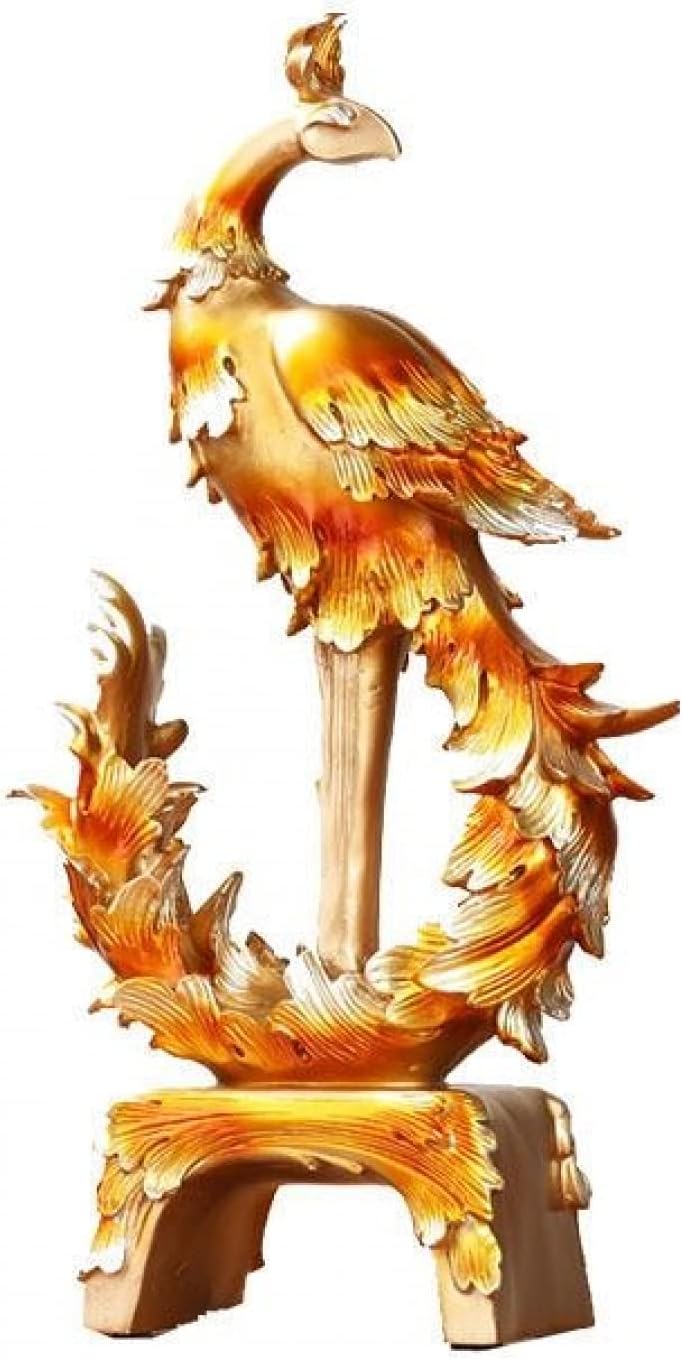 Amazon.com: BERTY·PUYI Sculpture Statue Small Phoenix Sculpture Resin ...