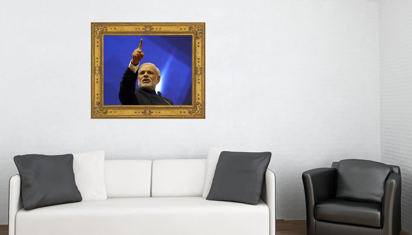 Buy Famous Personality Narendra Modi Wall Sticker - 36"w x 24"h ( 3 ...
