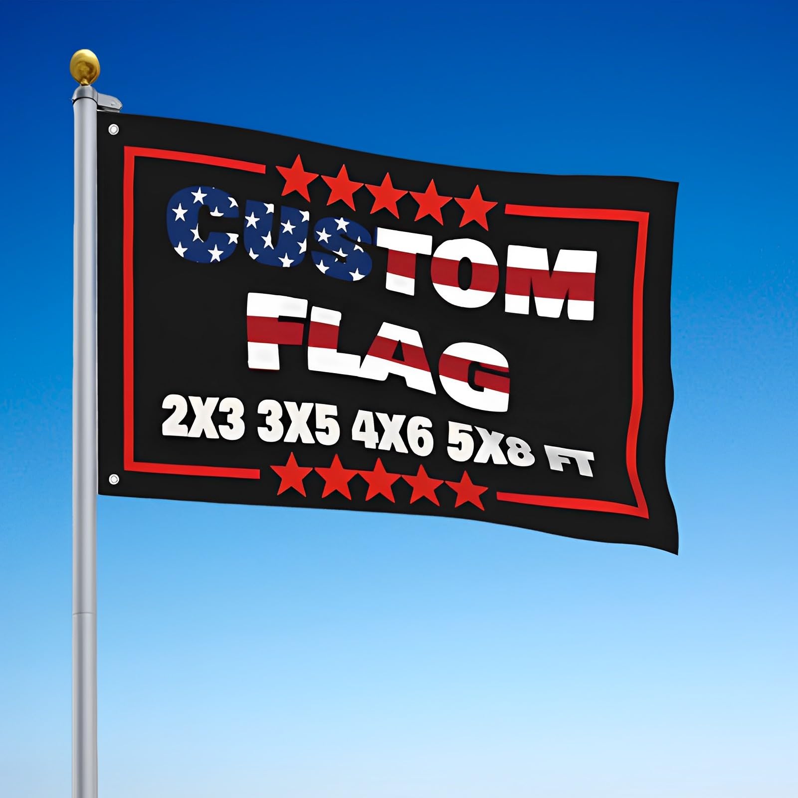 Amazon.com : Custom Flag 3x5 Ft Double Sided Outdoor Anti-Fading Design ...