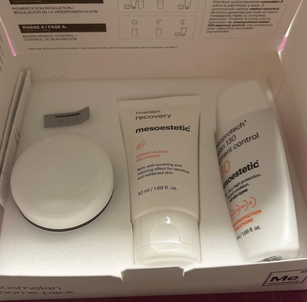 Mesoestetic Pack For Home Facial Depigmenting Treatment With Cosmelan ...