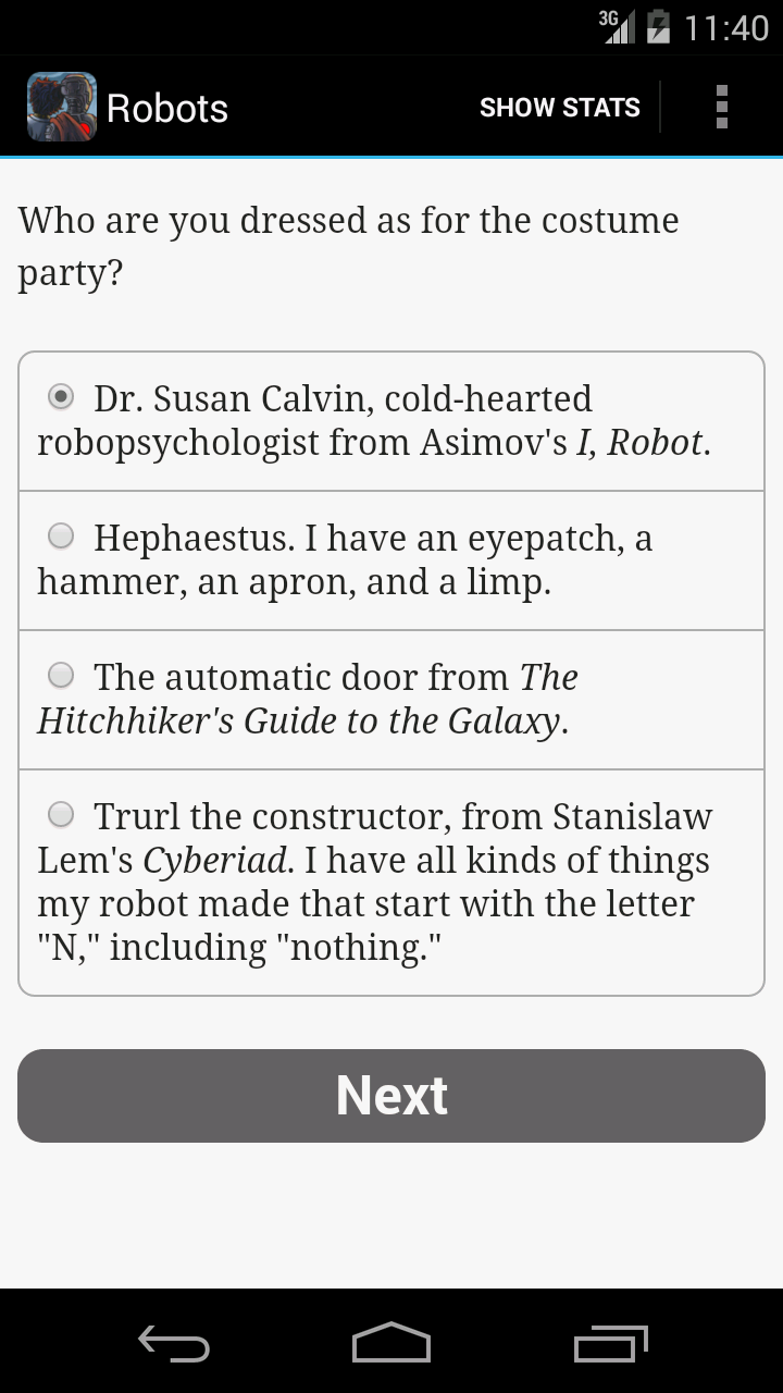 Choice of Robots - App on the Amazon Appstore