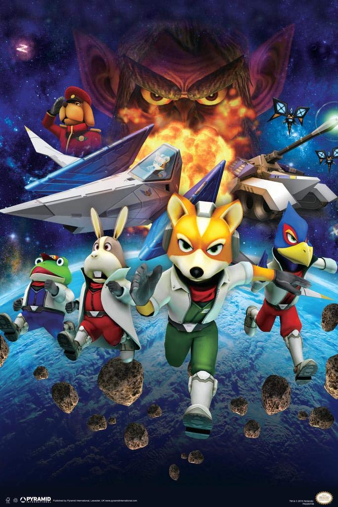 Buy Pyramid America Star Fox Space Battle Fox McCloud Arwing Super ...