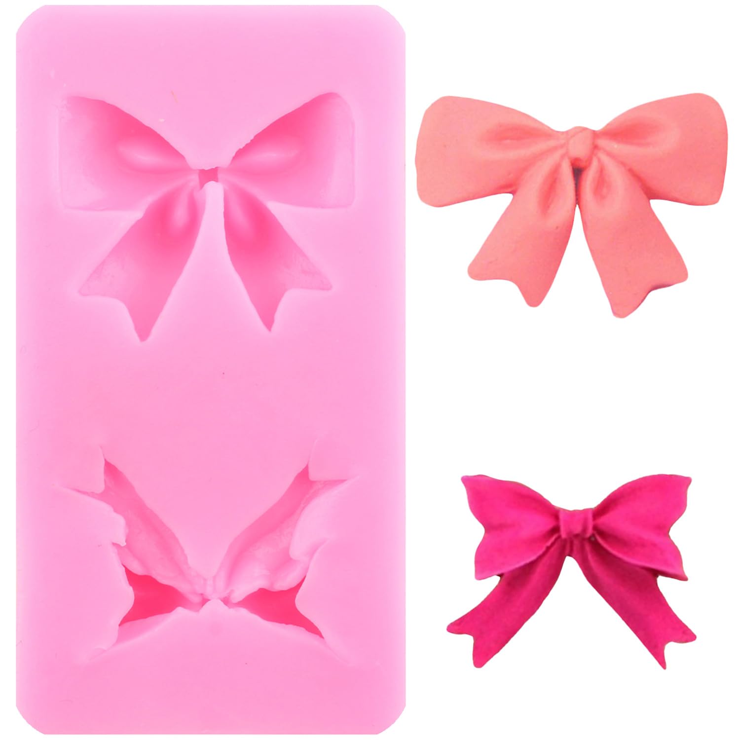 Amazon.com: YIHUOMOLDS Bows Silicone Fondant Molds Bow Fondant Sugar ...