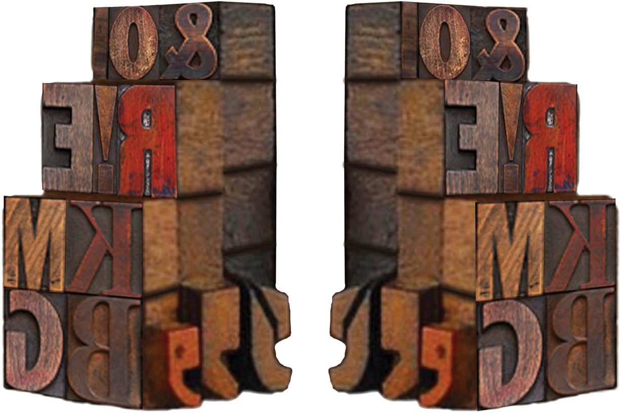 Amazon.com: Ohio Wholesale Vintage Letterpress Bookends, from our ...