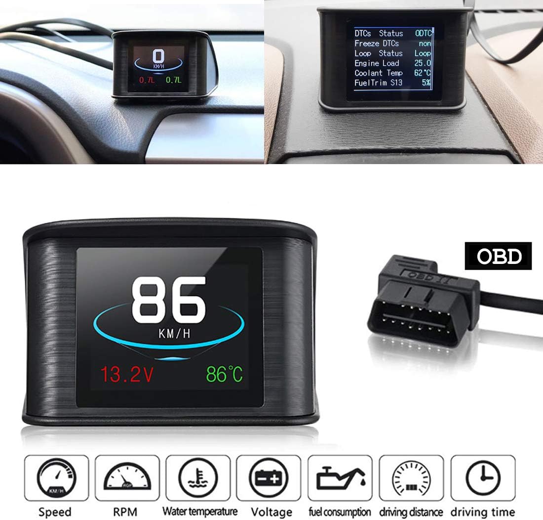 Car Head Up Display HUD, Auto GPS OBD2 OBD Driving On-board Computer ...