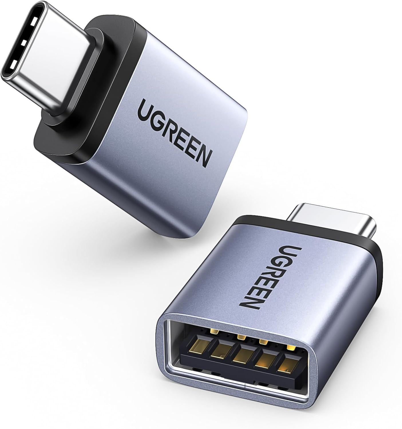 UGREEN Adaptador USB C Macho a USB 3.0 Hembra (2 Unidades), Adaptador OTG C Compatible con ...