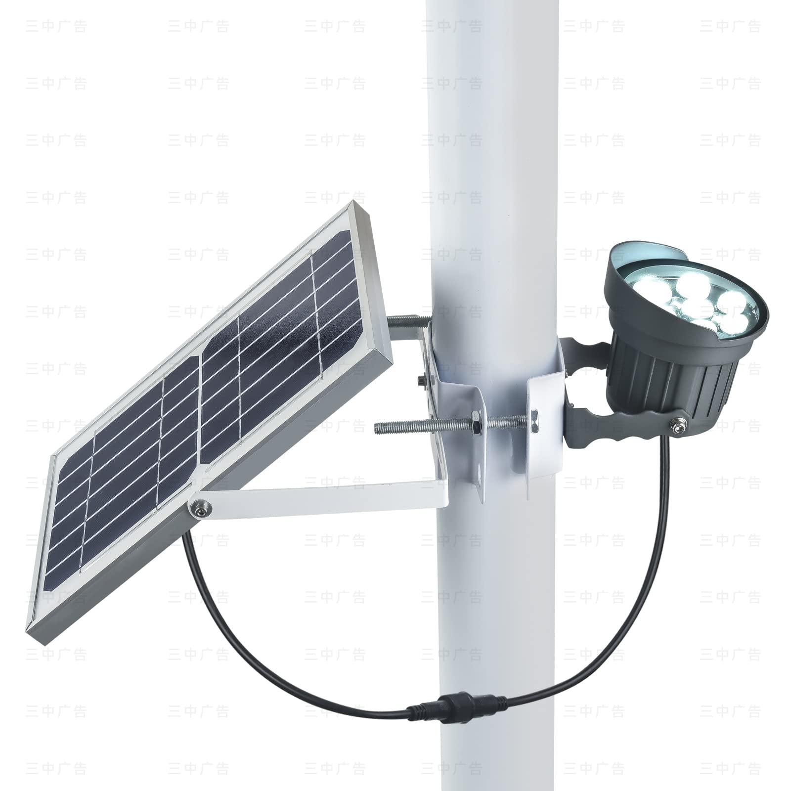 Buy Solar pole Light 3in1 Design, Brightest Pole Light Solar Powered, 2 ...