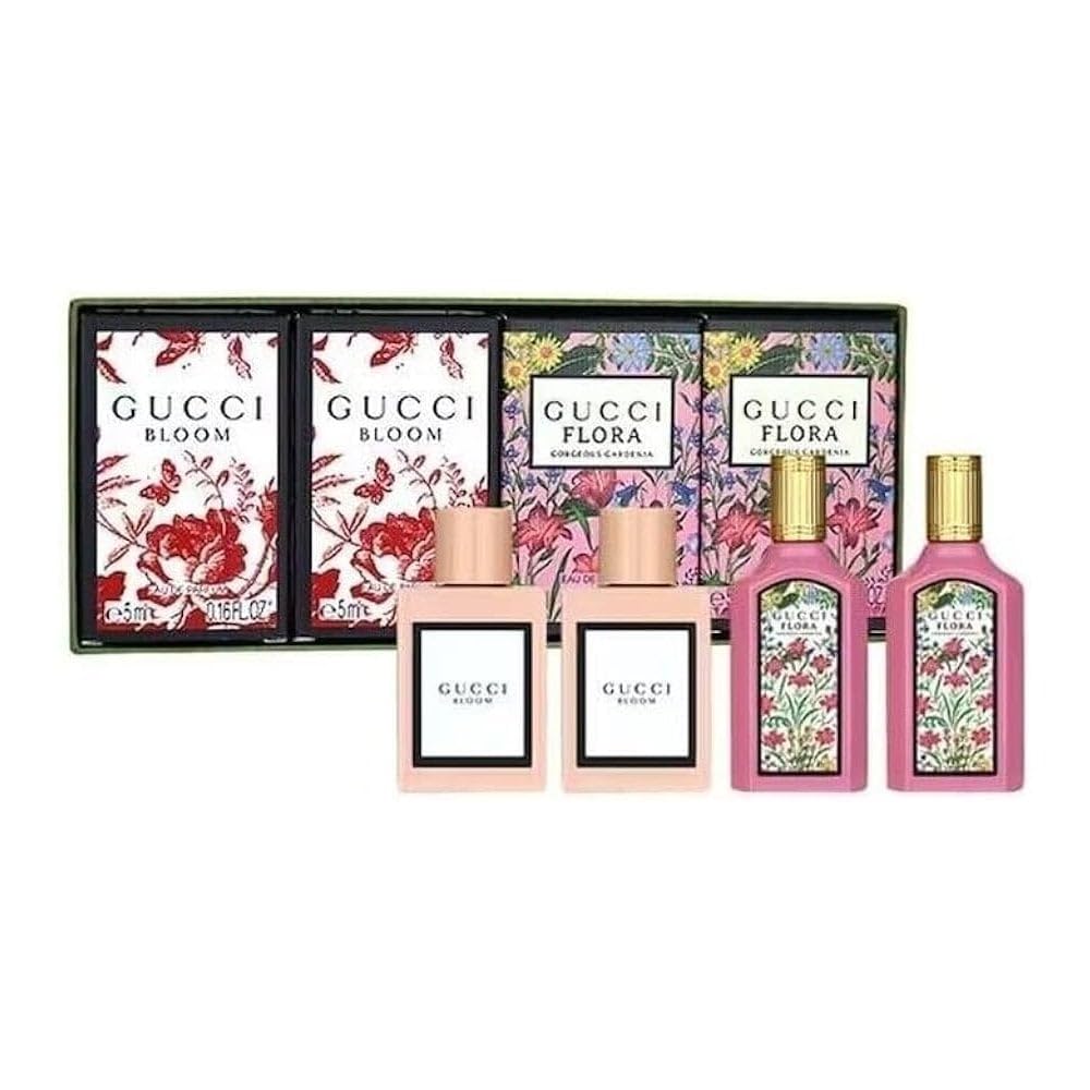 Gucci Variety by Gucci for Women - 4 Pc Mini Gift Set 2 x 0.16oz Gucci Bloom EDP Spray, 2 x 0 ...