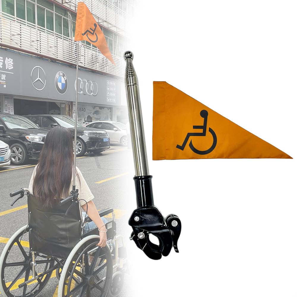 Amazon.com: Elderly Wheelchairs Flag for Scooters & Rollator Safety ...