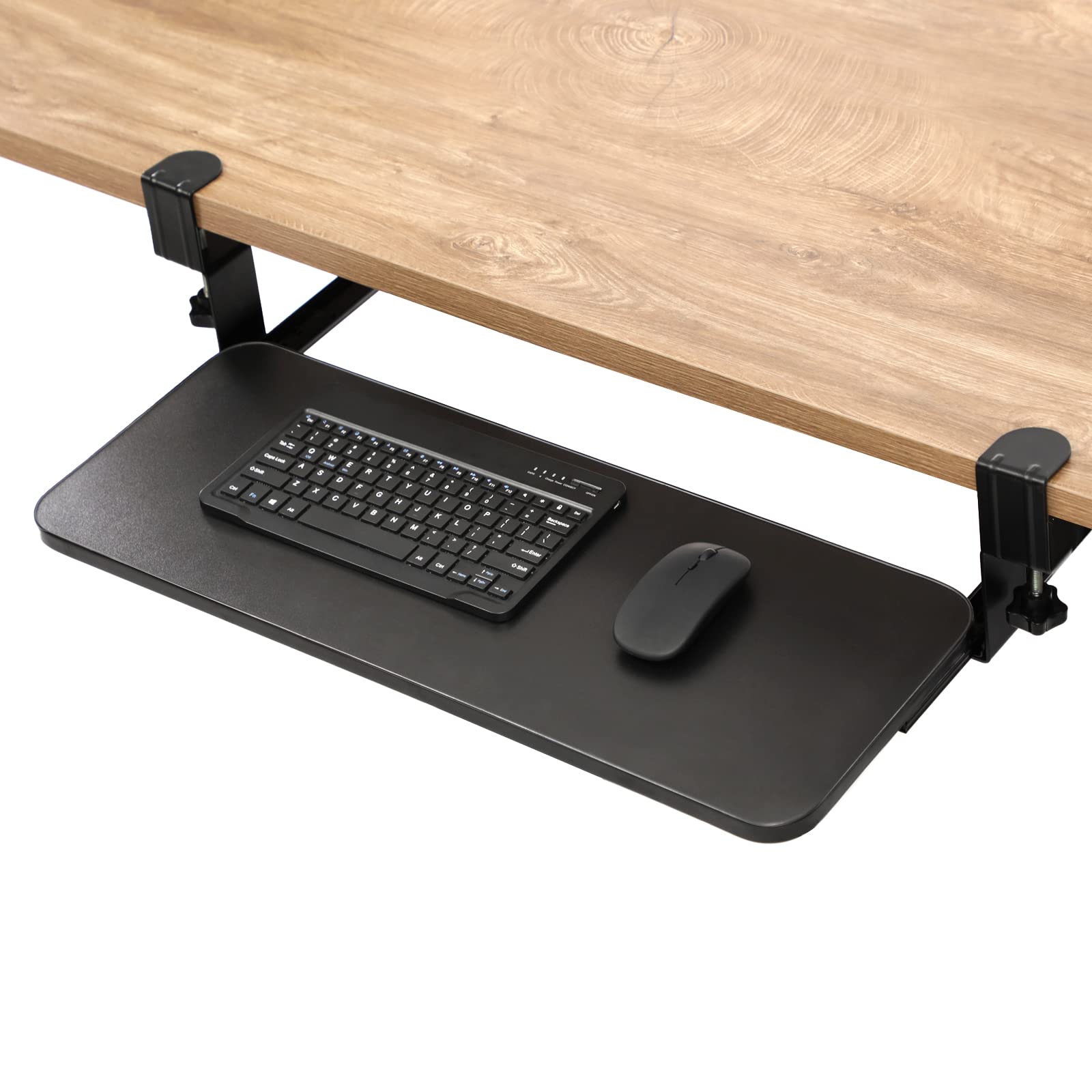 Buy EZO Keyboard Tray Under Desk 65x25 cm, Pull Out Keyboard Shelf with ...