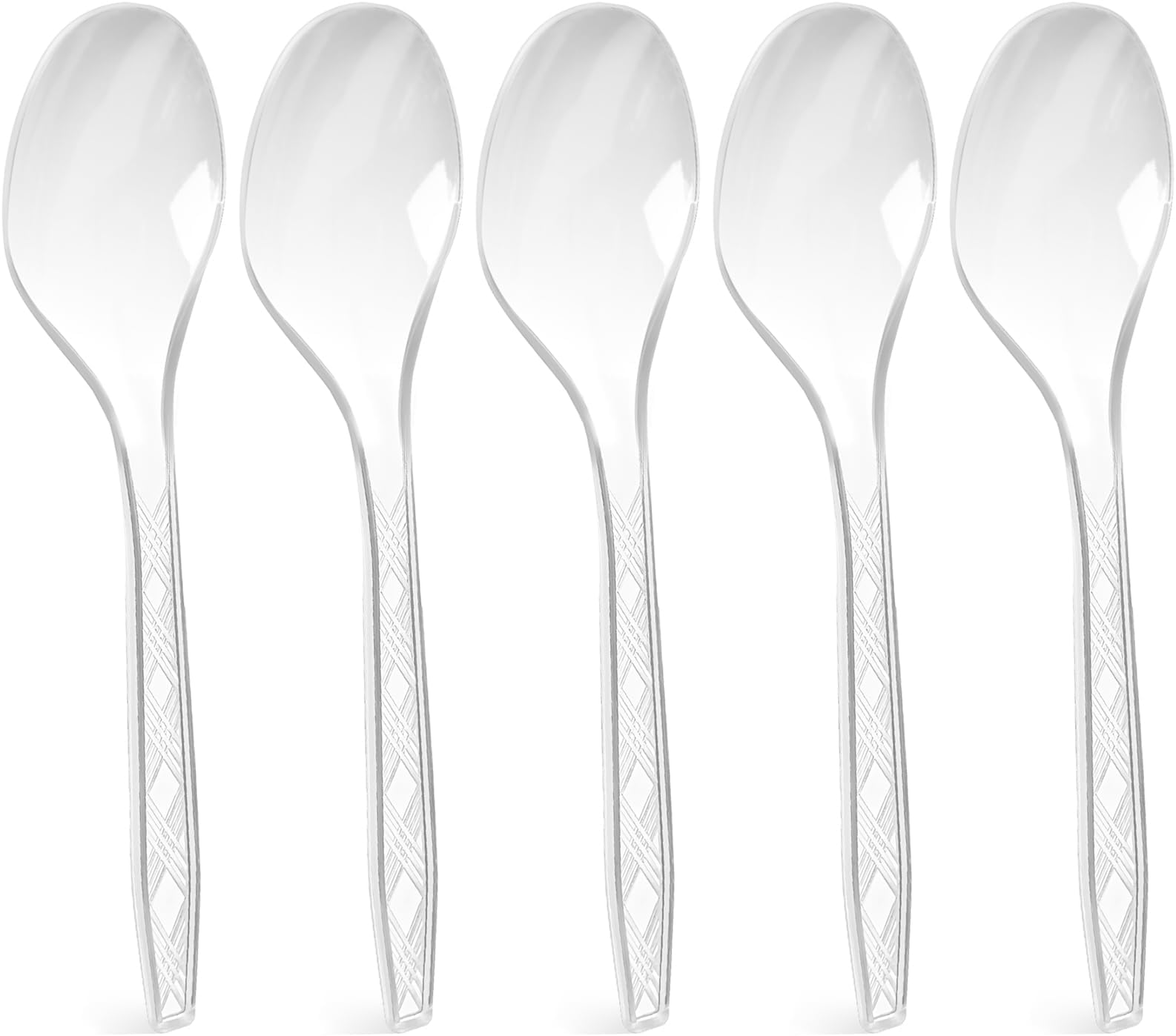 Amazon.com: Plasticpro Disposable Plastic Serving Spoons Durable Heavy ...