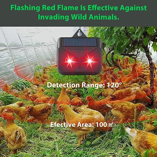 2 PACK Animal Repellent, Solar Predator Control Lights, Fox Deterrents ...