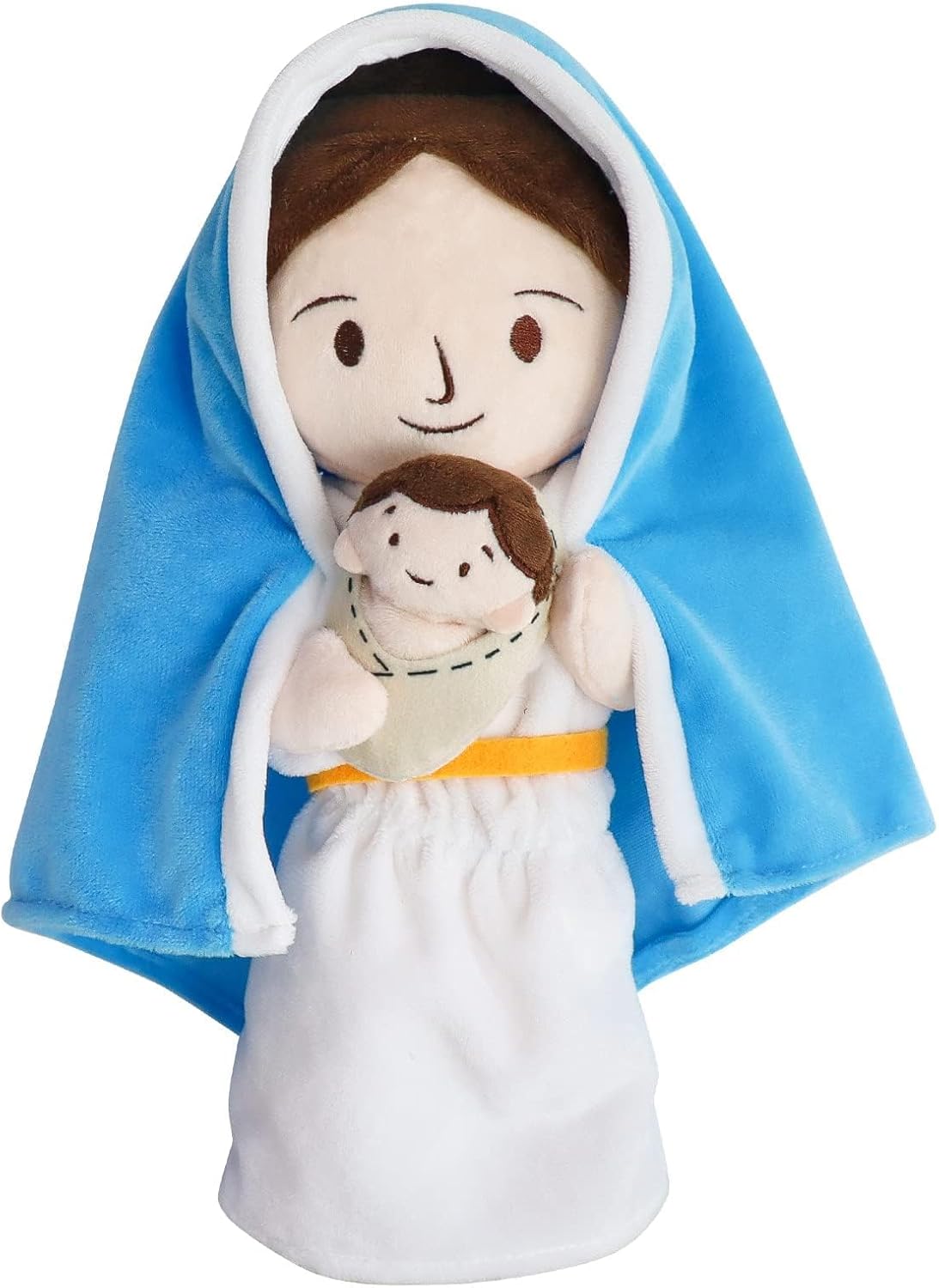 Amazon.com: Yelakey Jesus Plush Doll Guardian Mary Stuffed Animal ...
