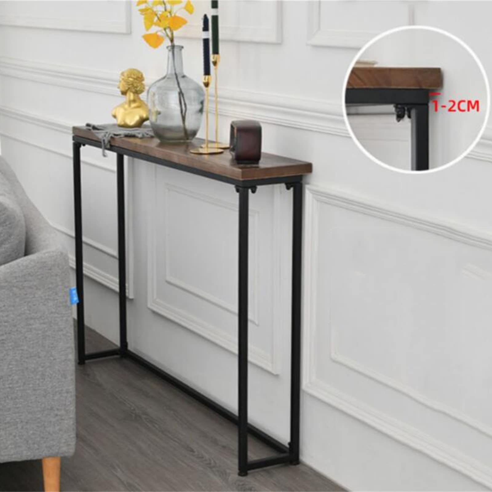 Entryway Tables For Narrow Spaces Rustic White Pine Small Console Hall