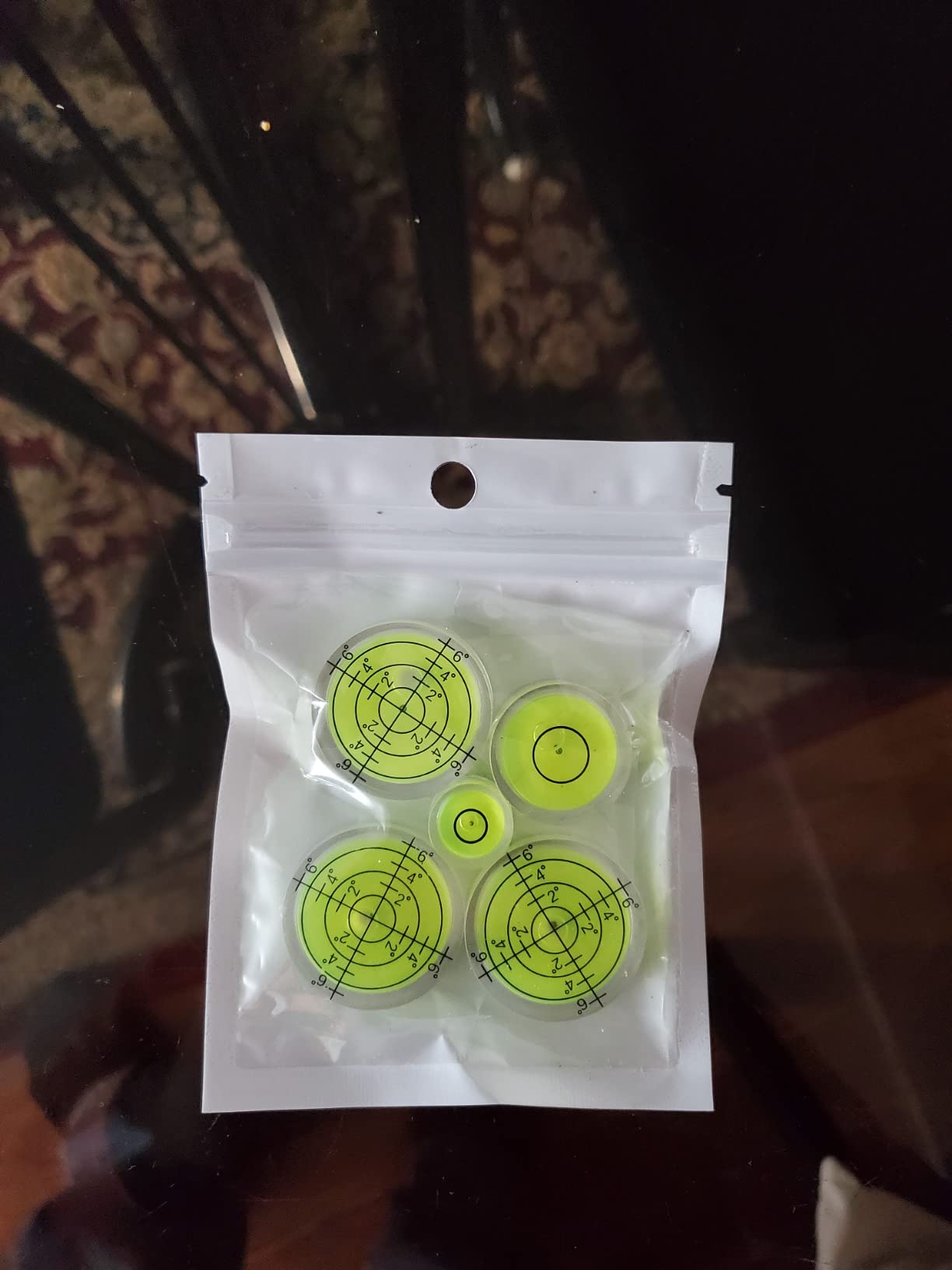 $1/mo - Finance 3Pcs Circular Bubble Level Bullseye Degree Marked ...